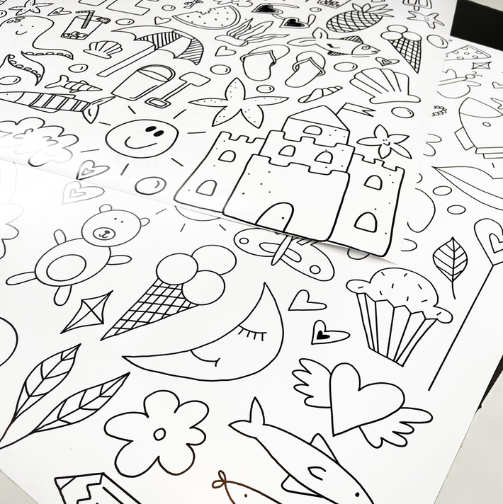 Funtastic - Personalized, Reusable Colouring Poster – Big Giant Doodle ...