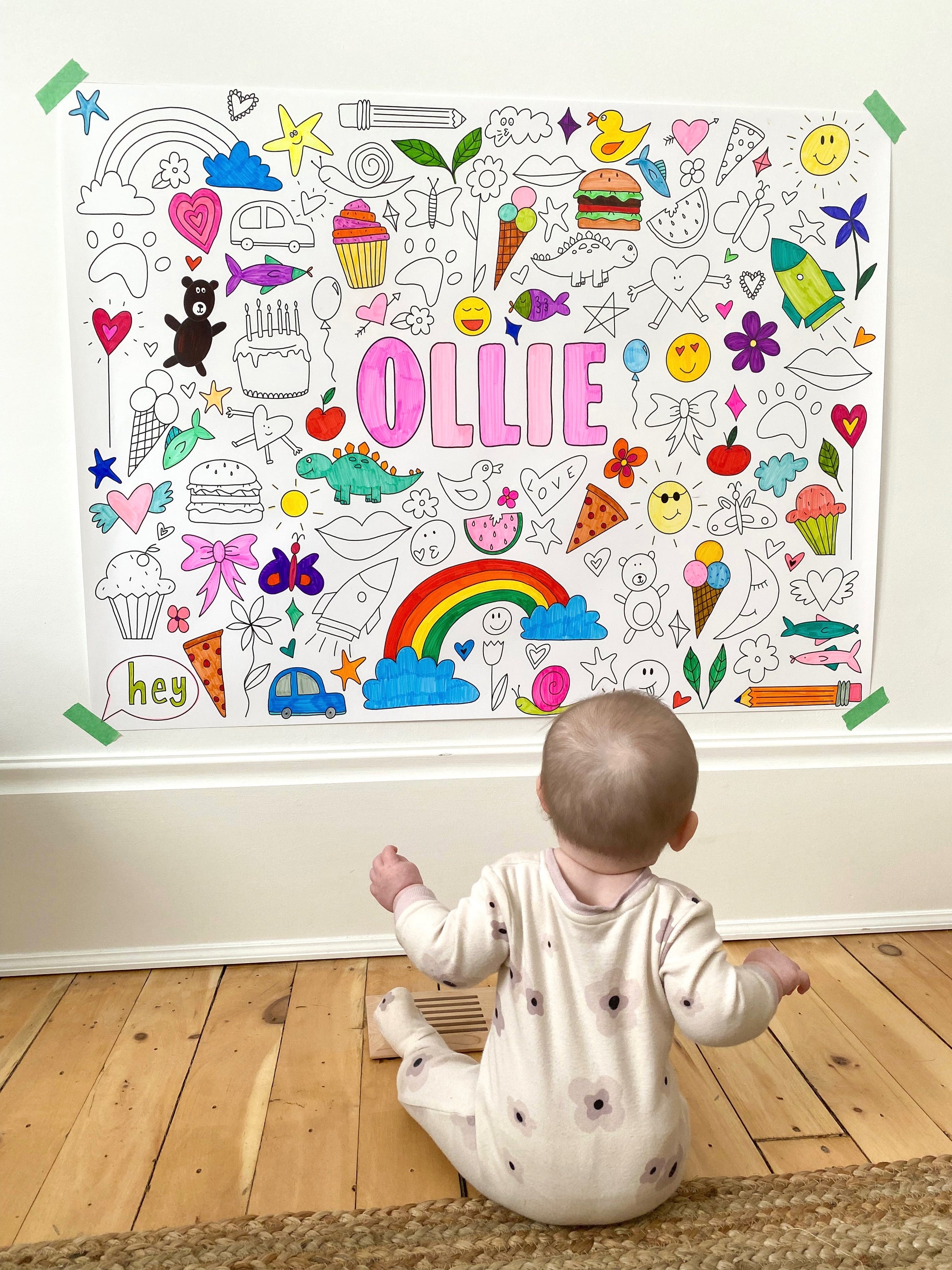 Funtastic - Personalized, Reusable Colouring Poster – Big Giant Doodle ...